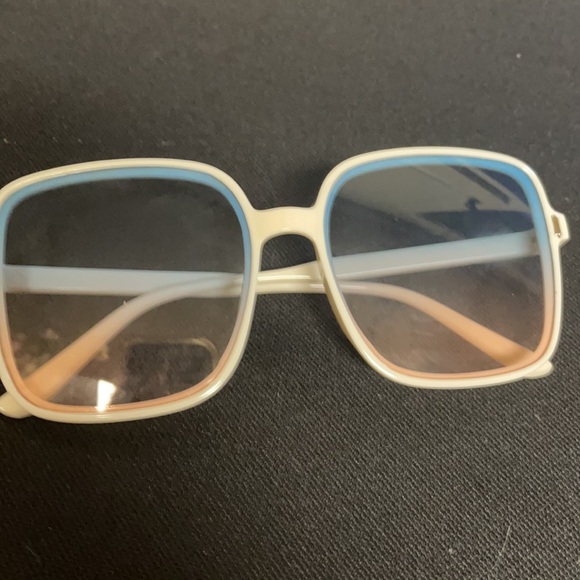 Accessories | New Cream Color Rims With Square Lenses Sun Shades That ...